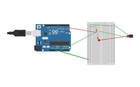 Circuit Design Sensor Infrarrojo Tinkercad