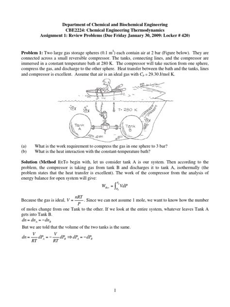 Assignment 1 Soln Pdf Download Free Pdf Gases Heat