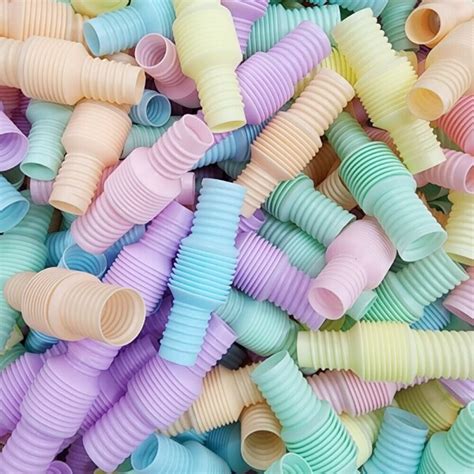 초미니 마카롱 팝튜브 장난감 파이프 감각놀이 스트레스해소 100개 탑스코리아