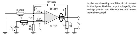 solved in the non inverting amplifier circuit shown in the