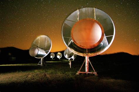 Allen Telescope Array At Night Photograph By Dr Seth Shostak Science