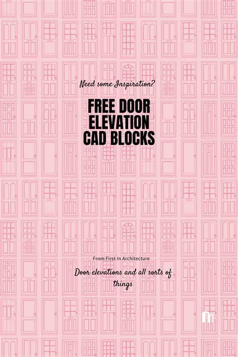 Free Cad Blocks Door Elevations 01 Cad Blocks Cad Elevation