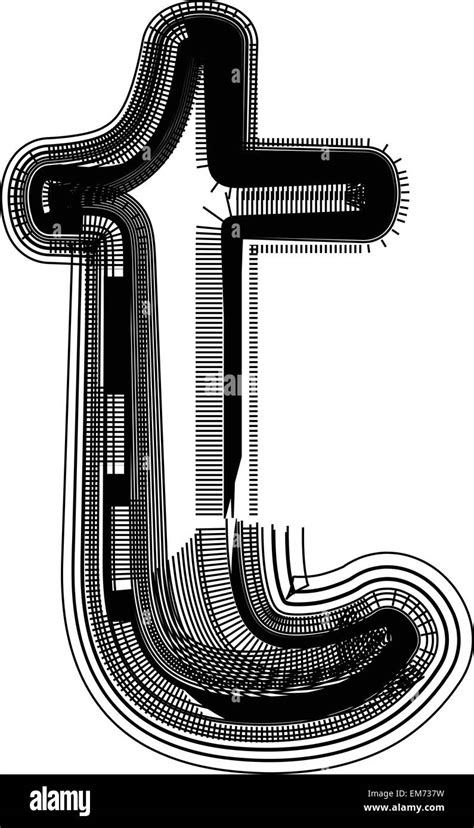Font Illustration Letter T Stock Vector Image Art Alamy