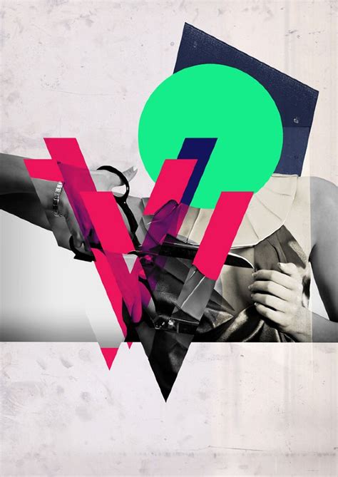 V By Andrei Cojocaru Graphic Design Posters Geometric Collage