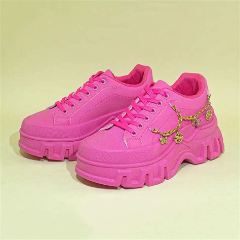 Дамски едноцветни маратонки на ежедневни обувки с Temu Bulgaria