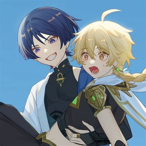 Scaramouche X Aether X Wanderer X Aether 🇺🇦 Cute Anime Chibi Cute Drawings Chibi Drawings