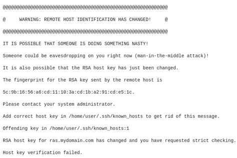 clearing the known hosts ssh file