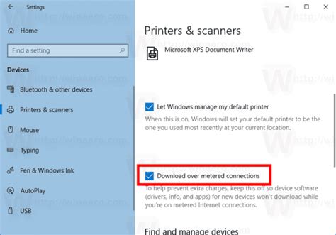 Download Device Software Over Metered Connection In Windows 10