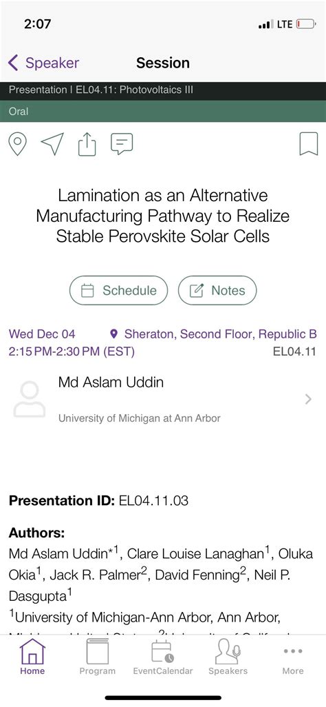 M Aslam Uddin Ph D In Chemistry On Linkedin Fallmrs2024 Perovskitesolarcells Lamination