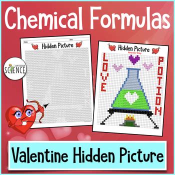 Chemistry Valentine S Day Color By Number Chemical Formulas TPT
