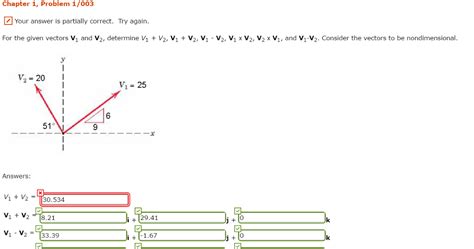 Solved For The Given Vectors V1 And V2 Determine V1 V2