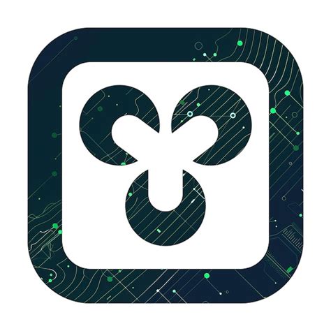 Flux Capacitor Icon Green Technology Texture Premium Ai Generated Image