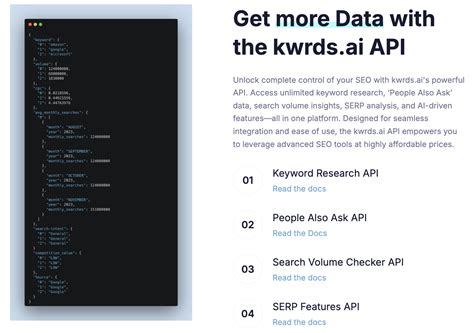 People Also Ask Api Keyword Research Api Search Volume Api And Serp Features Api Kwrds Ai