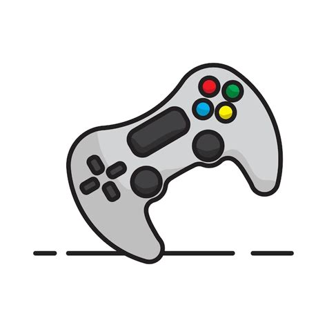 Premium Vector Color Flat Joystick Gaming Icon