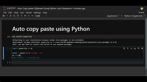 Day 186 Auto Copy Paste Using Python Youtube