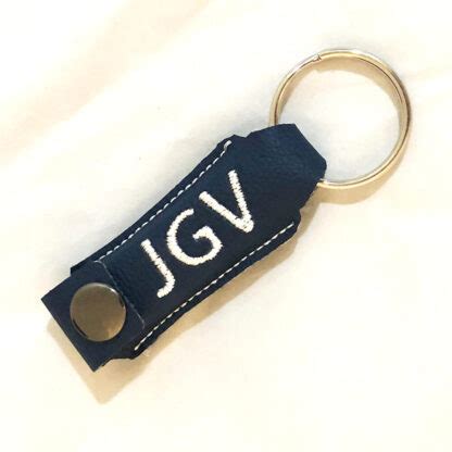 In The Hoop USB Stick Holder Keychain Machine Embroidery Geek