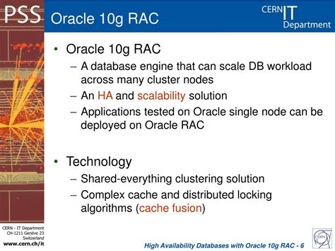 Ppt High Availability Databases Based On Oracle 10g Rac On Linux Powerpoint Presentation Id