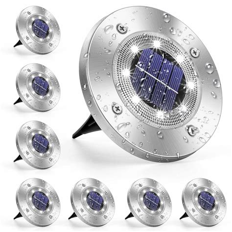 8pcs Solar Ground Lights Michaels