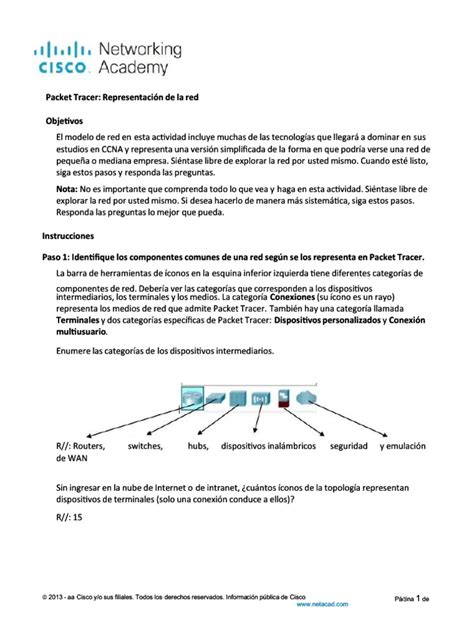 157 Packet Tracer Network Representation Es Xlcompress Pdf Red De área Amplia Internet