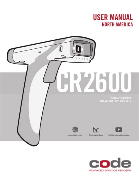 USER MANUAL Code Barcode Reader Manufacturer