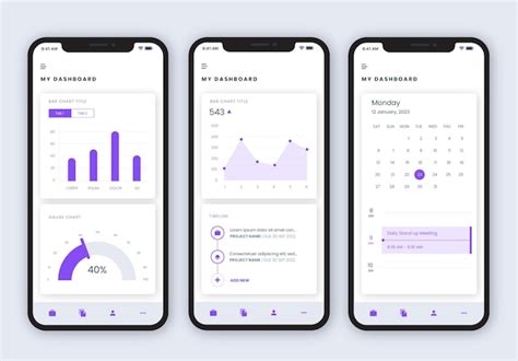 Premium Vector Project Management Ui Design Template Vector Modern