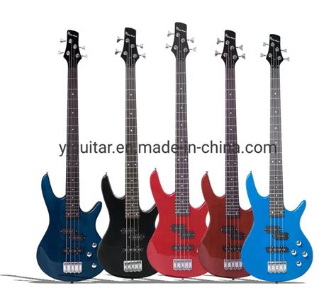 High Quality Custom 4 Cordes Electric Bass Guitare Manufacturers 4 Strings Electric Bass Kit For