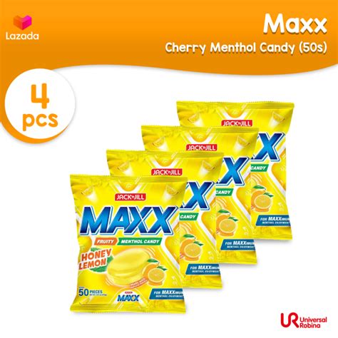 [bundle Of 4] Maxx Honey Lemon Menthol Candy 50s Lazada Ph