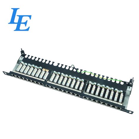 UTP 96 Port Patch Panel Cat6 IDC Contact Material Phosphor Bronze Long Lifespan