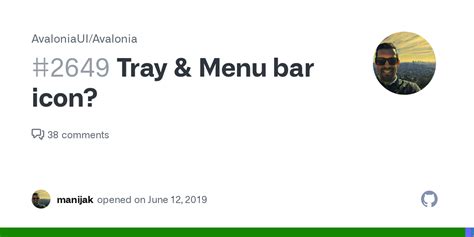 Tray And Menu Bar Icon · Issue 2649 · Avaloniauiavalonia · Github