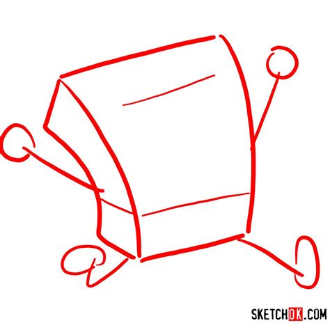 How To Draw Running Spongebob Squarepants In Motion