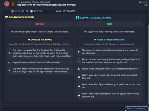 Board Supporter Expectation Mismatch What Causes This R Footballmanagergames