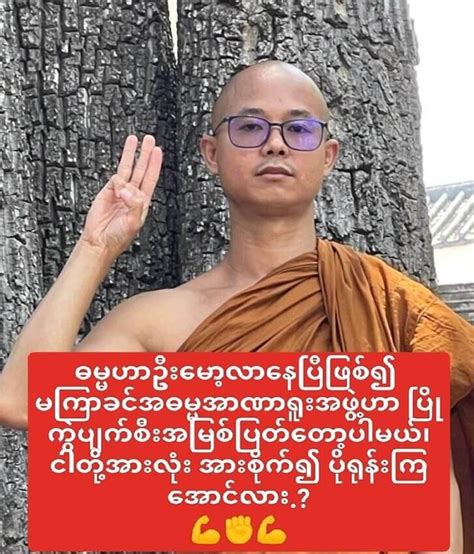 အာဏာရှင် မလိုလား မြတ်ဗုဒ္ဓသားတော်များ သပိတ် အင်အားစုမှ စစ်အာဏာရှင် တော