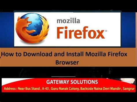 How To Download And Install Mozilla Firefox Browser YouTube