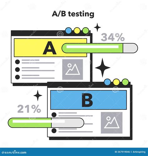 Ab Testing Technique Software Testing Methodology Stock Vector