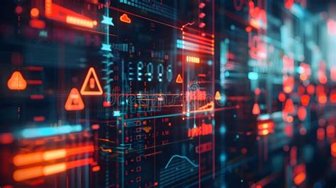Risk Management Analysis Digital Graphs With Caution Stock Image Image Of Controls