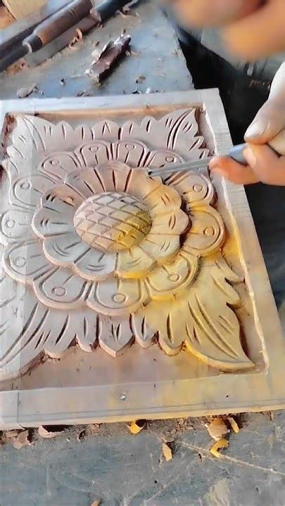 Amezing Flower Design On Wooden Beautiful Flower Design Furniture Shorts Youtubeshorts
