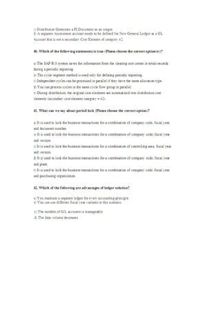 Sap Fi Certification Questions PDF