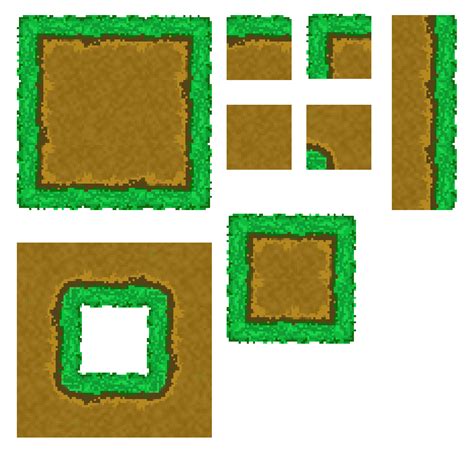 Free 2d 32x32 2d Grass Dirt Tilemap By Steadpop