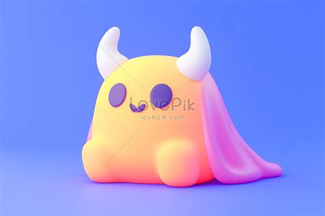 귀여운 만화 유령 일러스트 무료 다운로드 Lovepik