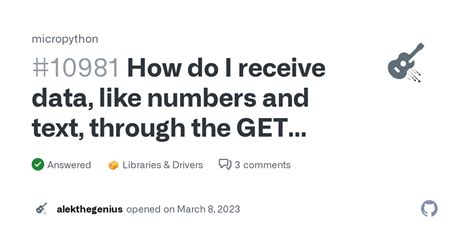 How Do I Receive Data Like Numbers And Text Through The Get Method In