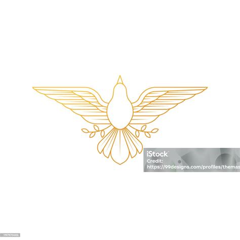 鴿子標誌圖示向量插圖帶有橄欖枝的飛鴿的抽象線條藝術向量圖形及更多友誼圖片 友誼 商標 圖示 Istock