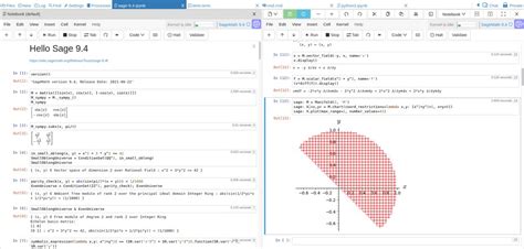 Cocalc On Twitter Hello Sagemath 94 Select Sagemath 94 Jupyter