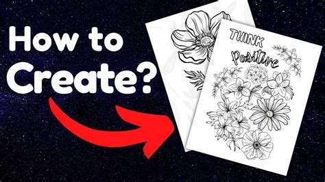 How To Make Coloring Book Interiors For Amazon Kdp Using Canva Youtube