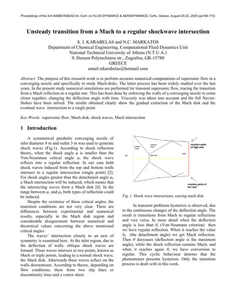 Pdf Unsteady Transition From A Mach To A Regular Shockwave Intersection