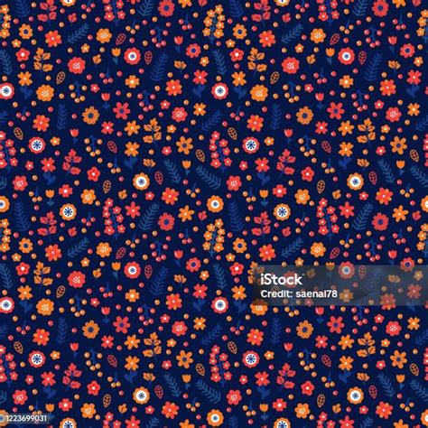 트렌디 한 매끄러운 꽃 무늬 직물에 대한 아름다운 색깔의 배경 스칸디나비아 스타일 디자인 계절에 대한 스톡 벡터 아트 및 기타 이미지 Istock