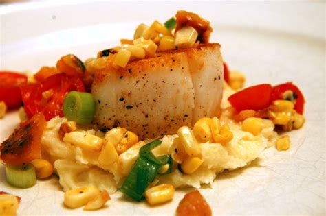 Seared Scallops With Parsnip Mash Chloe Polemis