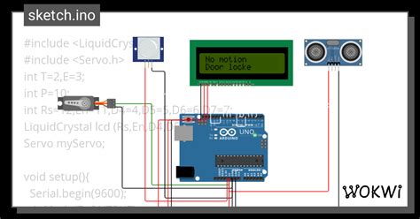 Car Gate At Hotel Wokwi Esp32 Stm32 Arduino Simulator