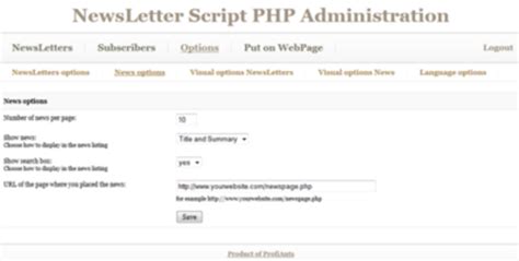 Newsletter Script Php Php Resource