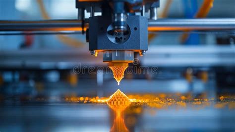 3d Printer Creating Prototypes Modern Technology Stock Illustration Illustration Of Prints