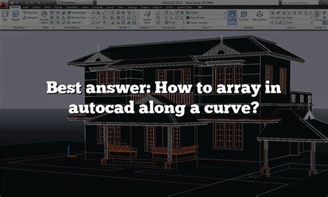 Best Answer How To Array In Autocad Along A Curve